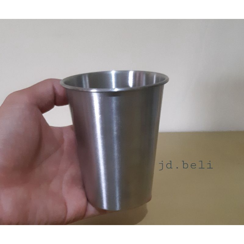 Jual subron gelas milk tea stainless sus 304/Mug stenles/Gelas korea ...