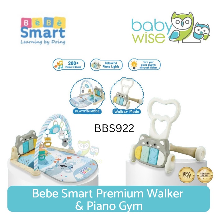 Jual Bebe Smart Premium Walker & Piano Gym - Alat Bantu Jalan Bayi ...