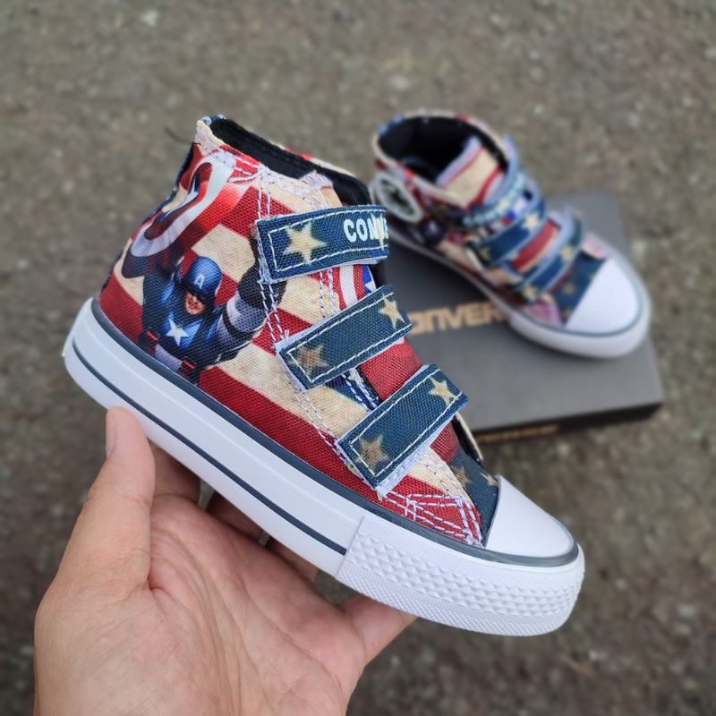 Jual Sepatu anak karakter Captain America Boot sepatu sekolah murah ...