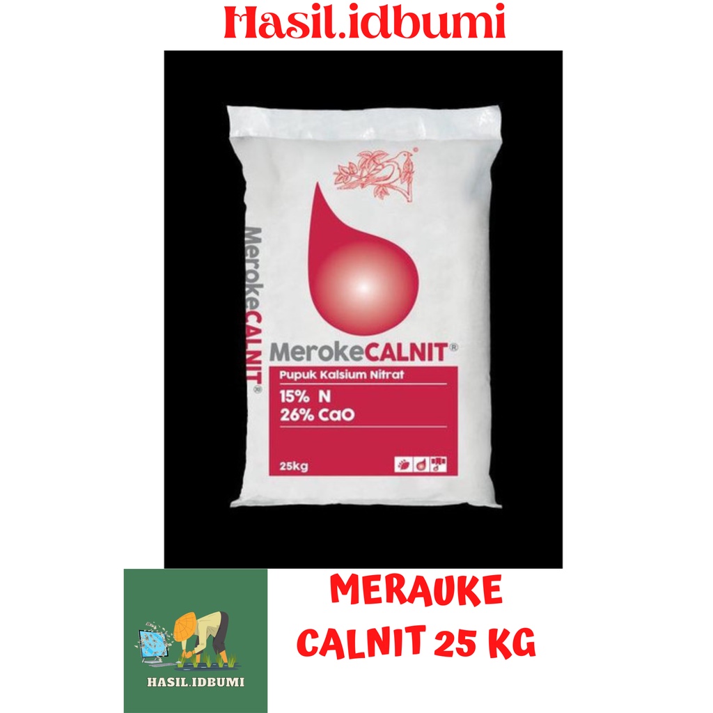 Jual PUPUK MEROKE CALNIT 25 KG KEMASAN PABRIK KALSIUM NITRAT HIDROPONIK ...