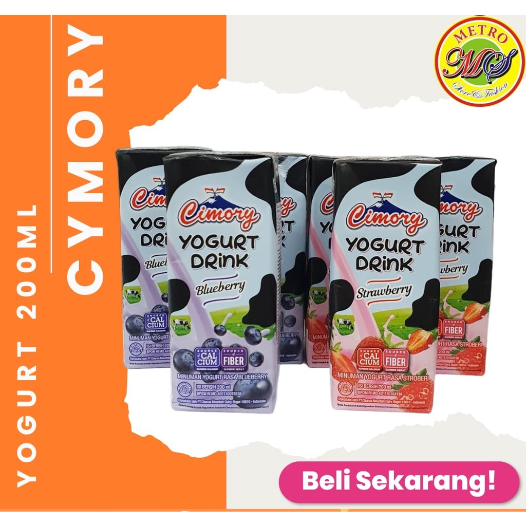Jual METRO STORE - CiMORY Yoghurt Drink Kotak 200ml Strawberry ... Jual METRO STORE - CiMORY Yoghurt Drink Kotak 200ml Strawberry ...