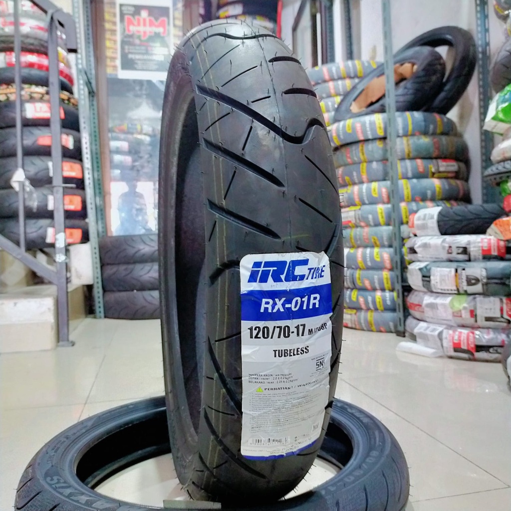 Jual Ban Motor Ring 17 IRC RX01R 120/70-17 Tubeless Free Pentil Ban belakang Vixion Cbr Bison ...