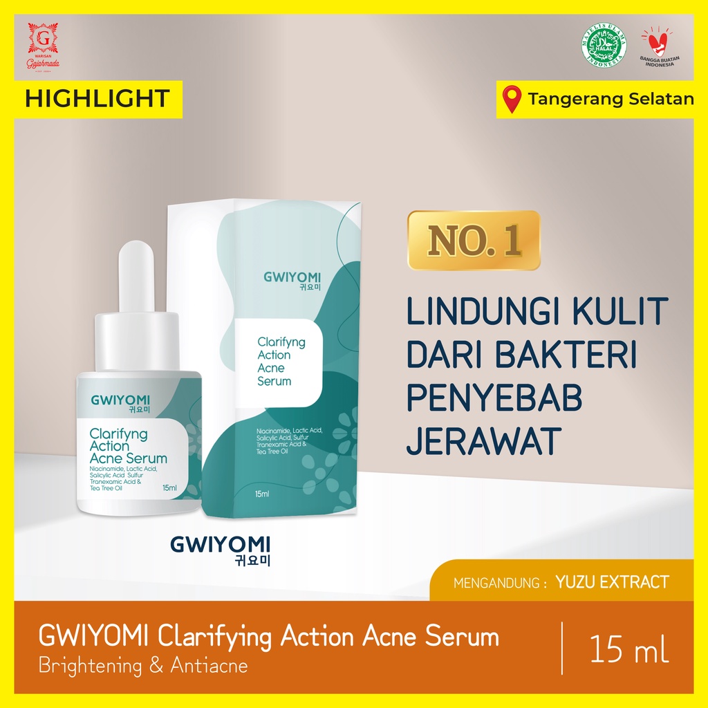 Jual Serum Antiacne Wajah Gwiyomi - 15 ml - Clarifying Action Acne ...