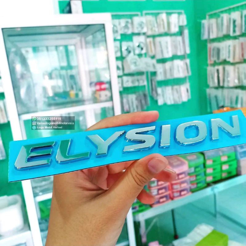 Jual Emblem logo ELYSION honda ukuran original bagasi | Shopee Indonesia