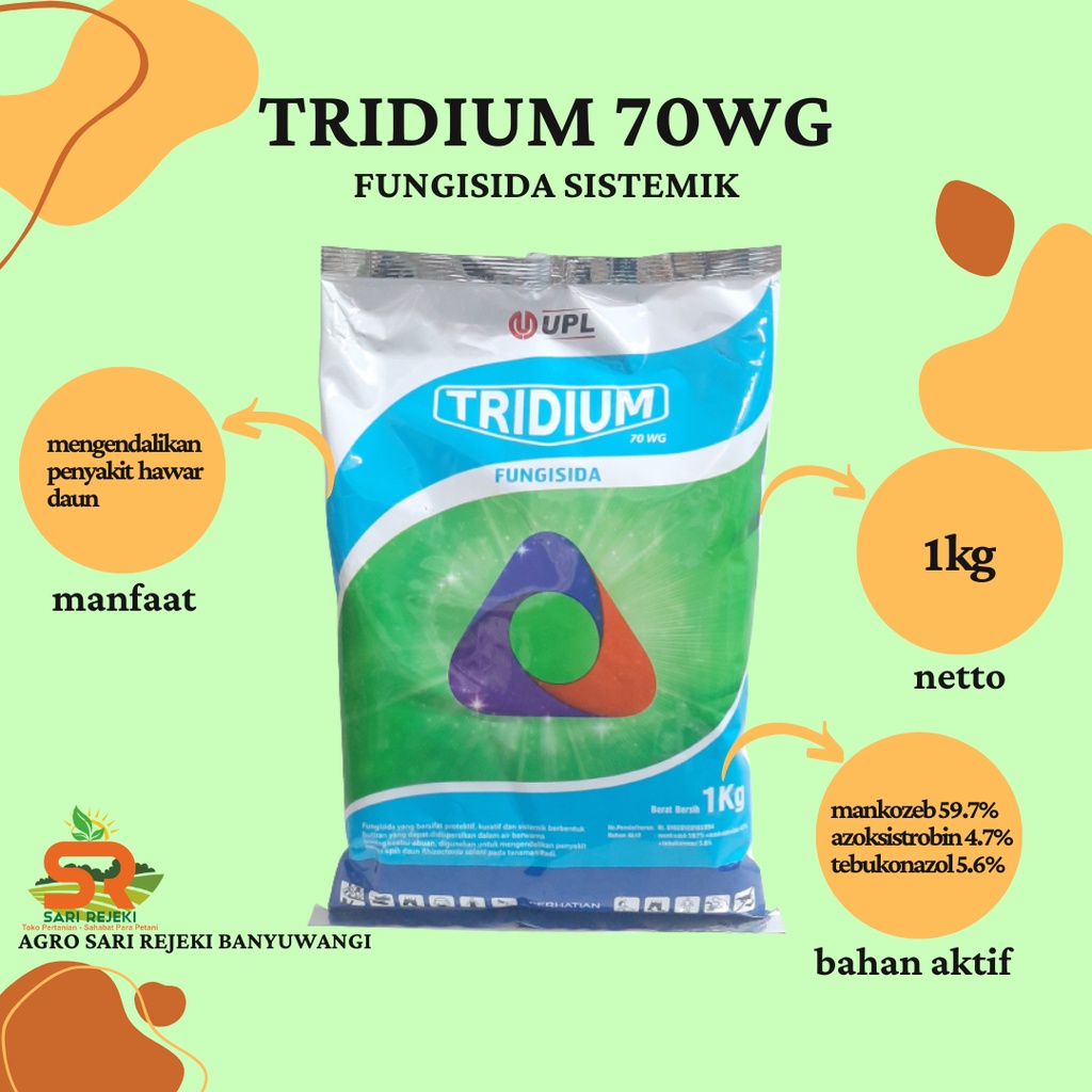 Jual TRIDIUM 70WG 1KG FUNGISIDA SISTEMIK | Shopee Indonesia
