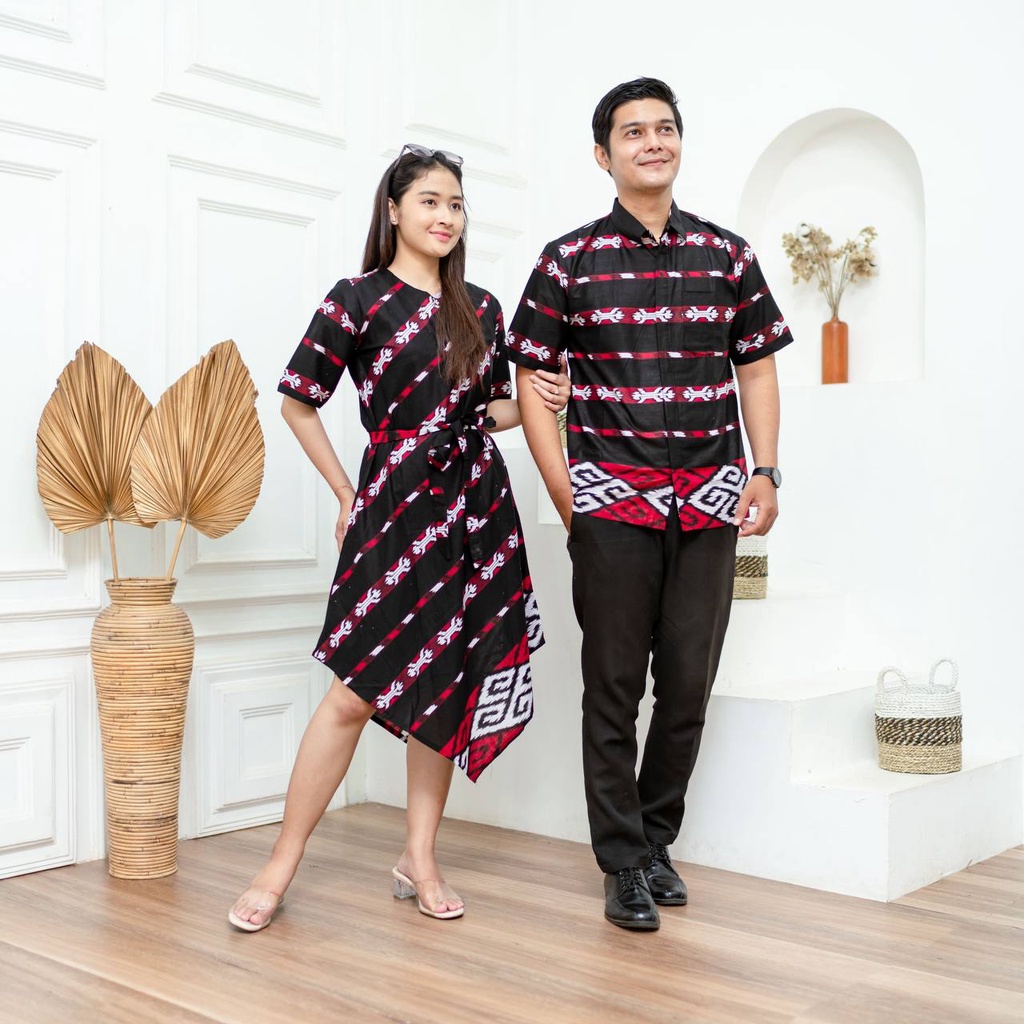 Jual baju batik couple pasangan 2024 terbaru / Dress Couple Batik ...