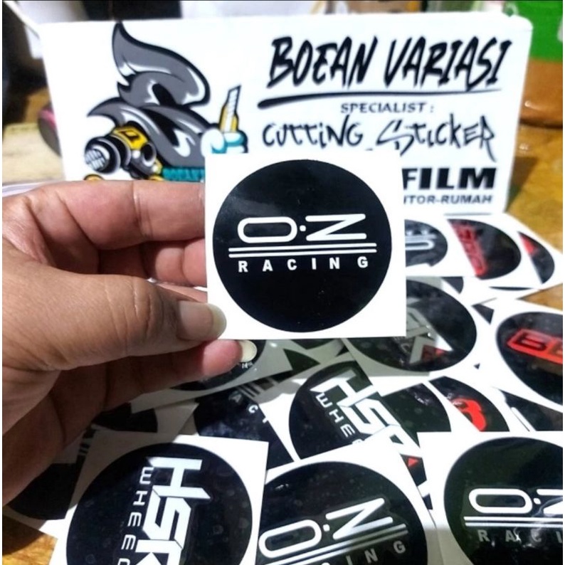 Jual cutting sticker oz racing tutup velg mobil tutup roda tutup dob ...