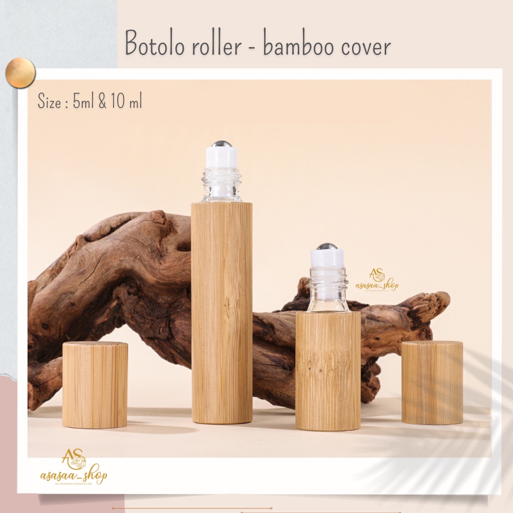 Jual Botol Roll On Kaca WOOD BAMBU Bottle Parfum Roller Refill ...