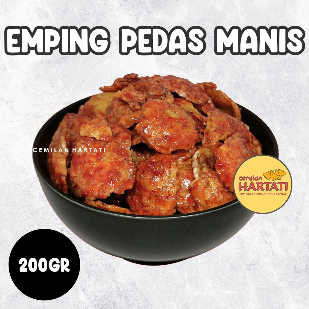 Jual Emping Pedas Manis / Emping Melinjo Pedas Manis ( 200gr ) | Shopee ...