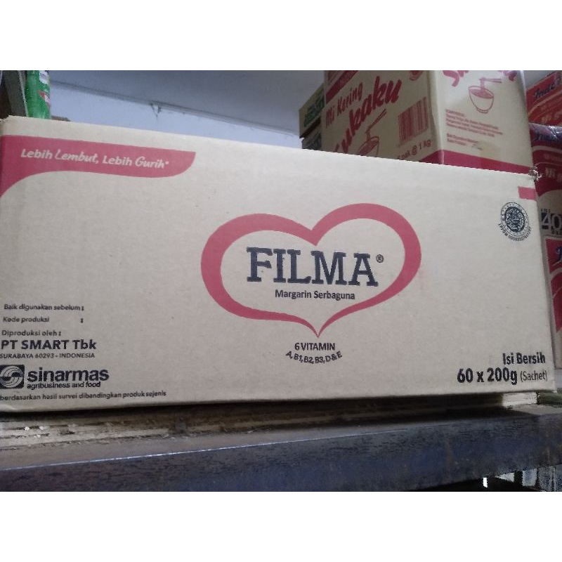 Jual Margarin Mentega Filma 200 gr x 60 Sachet Per Dus | Shopee Indonesia