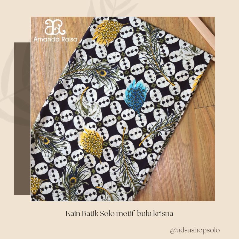 Jual Kain batik Solo motif bulu krisna (2 meter) | Shopee Indonesia