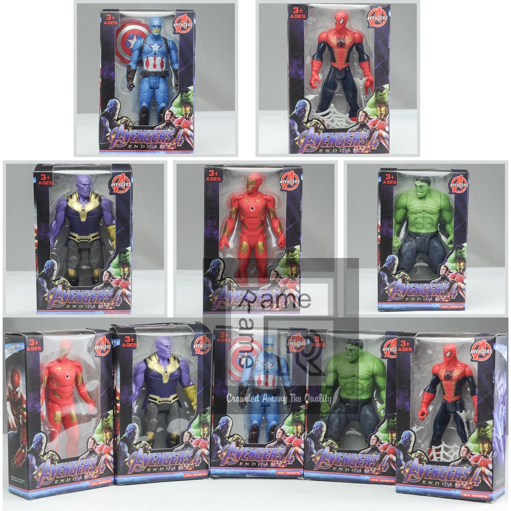 Jual MAINAN ACTION FIGURE AVENGERS COLLECTION HULK CAPTAIN AMERICA ...