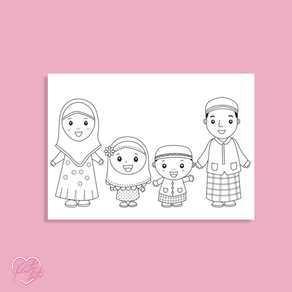 Jual LEMBAR SKETSA KERTAS GAMBAR BELAJAR MEWARNAI COLOURING ANAK TK ...
