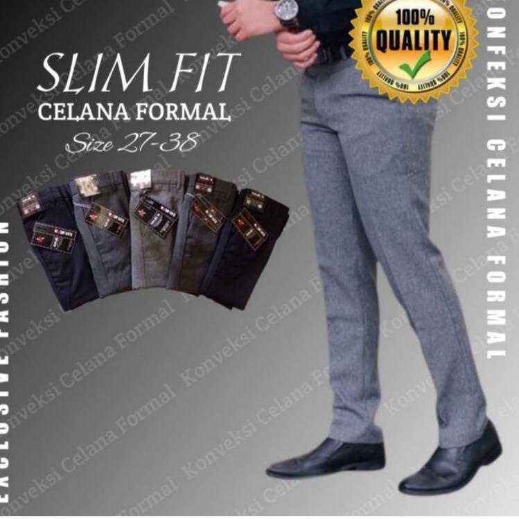 Jual Pilih Ini--COD CELANA PANJANG KANTOR PRIAP REMIUM | Shopee Indonesia