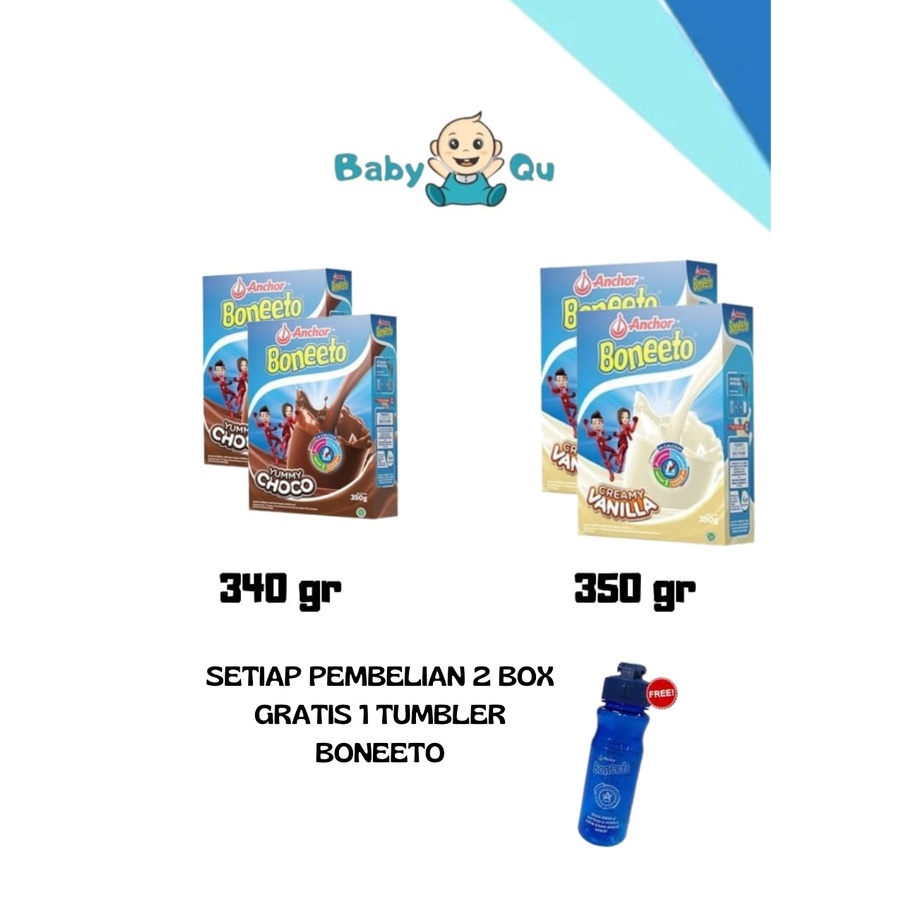 Jual Anchor Boneeto 350/340g Susu Pertumbuhan Anak / Azzamode | Shopee ...