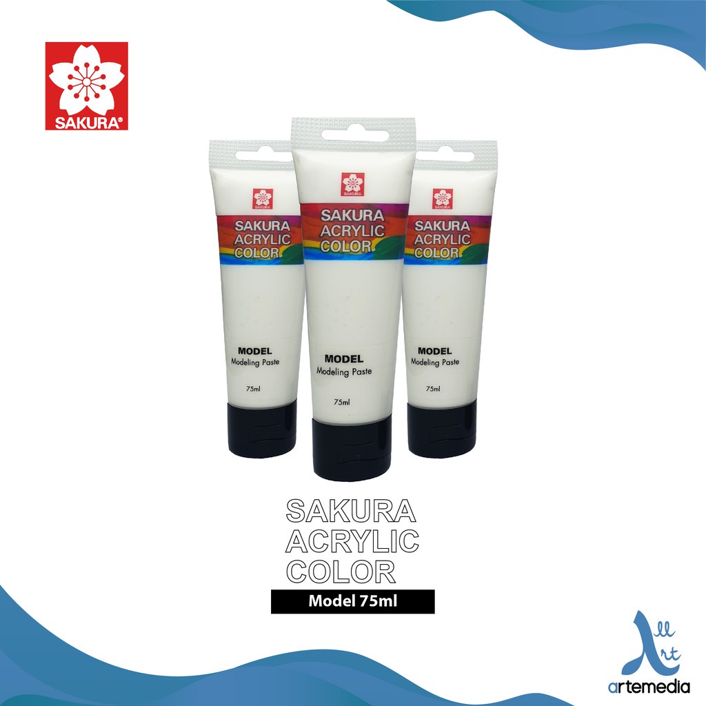 Jual Sakura Acrylic Modeling Paste 75 ml – Acrylic Texture & Modeling ...
