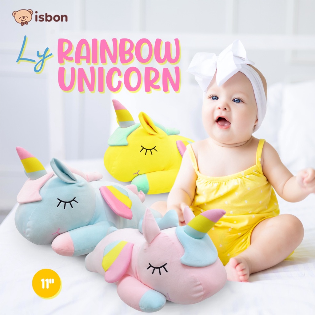 Jual boneka unicorn little baby kuda pony LY RAINBOW UNICORN 11 inch ...