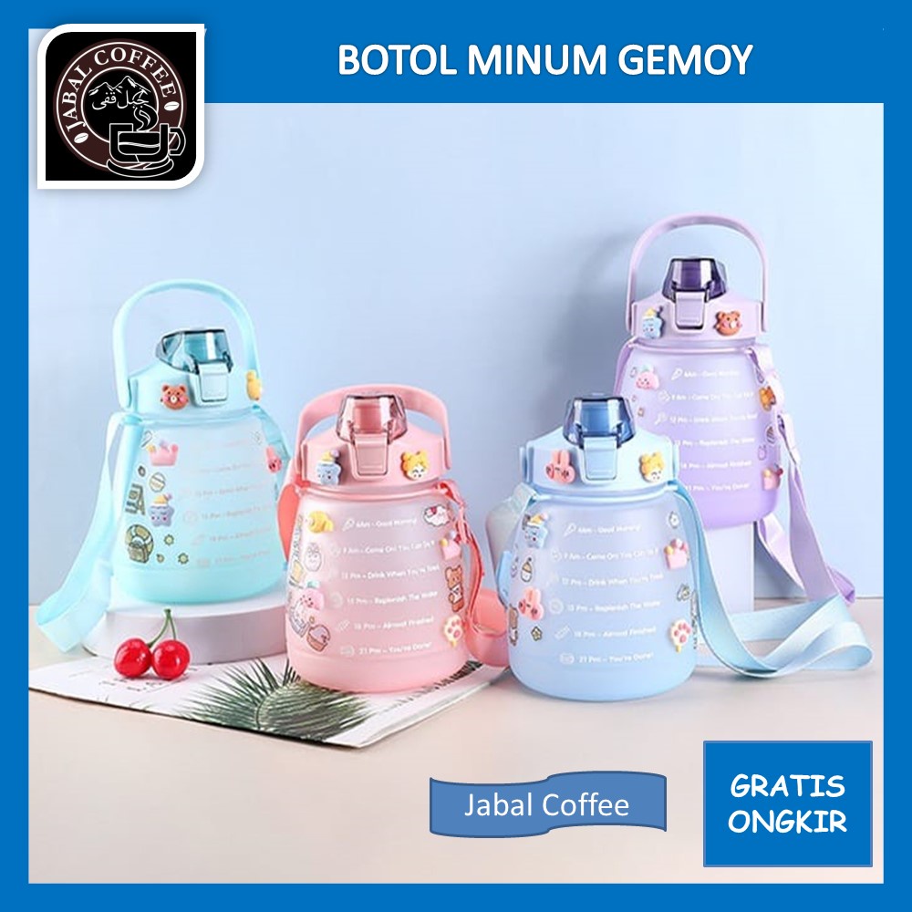 Jual Botol Anak Viral 1,3 Liter / Botol Minum Gemoy Isi 1300 Ml Free ...