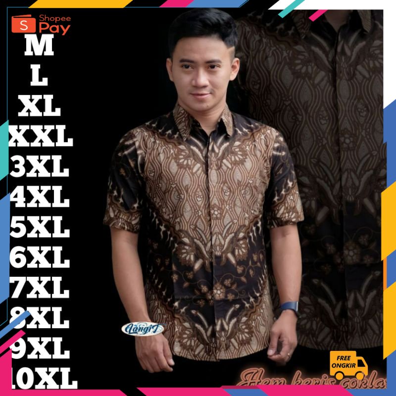 Jual DISTRO BATIK 2022 TREND TERKINI / kemeja batik jumbo size M L XL XXL 3XL 4XL 5XL 6XL 7XL ...