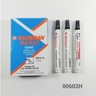 Jual SNOWMAN BLACK PERMANENT MARKER | Shopee Indonesia