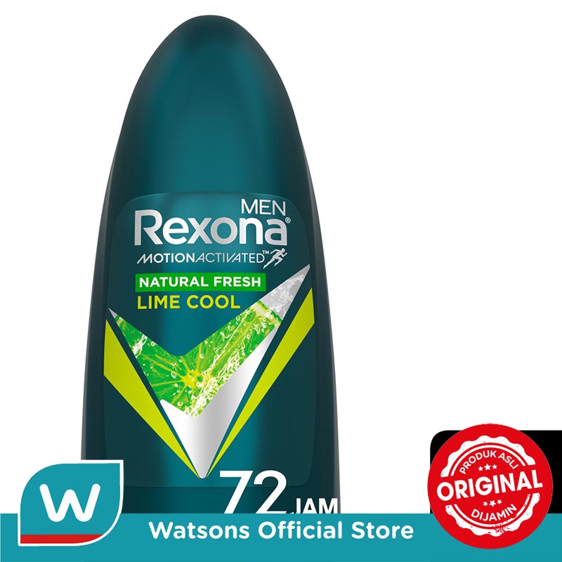 Jual Rexona Men Deodorant Anti-Perspirant Roll On Natural Fresh Lime Cool 45Ml | Shopee Indonesia
