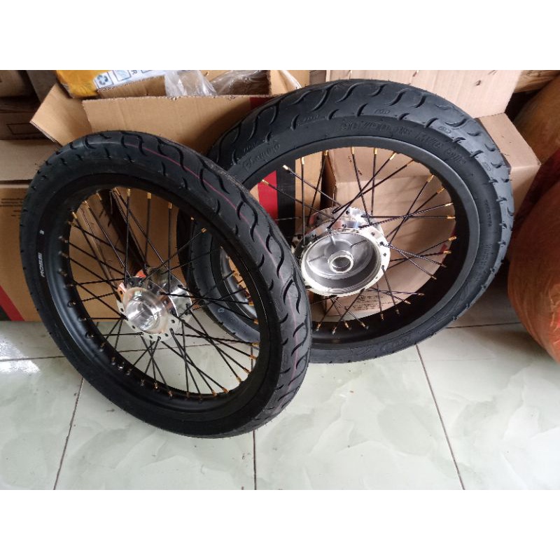 Jual velg Jari jari RX king ring 17 x185/160 plus ban | Shopee Indonesia