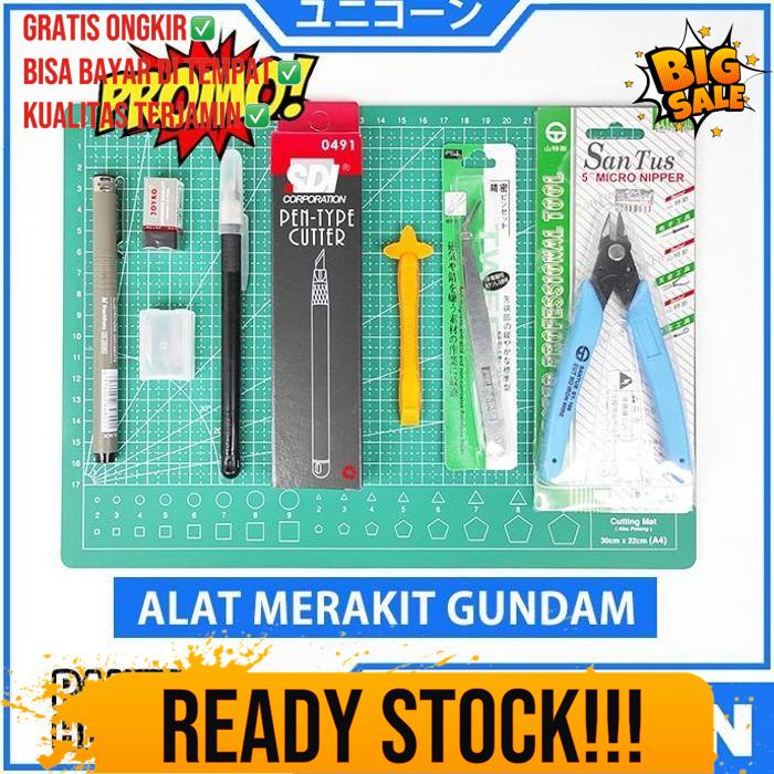 Jual Basic Tools Starter Set B For Gundam Gunpla Tang Potong Marker ...