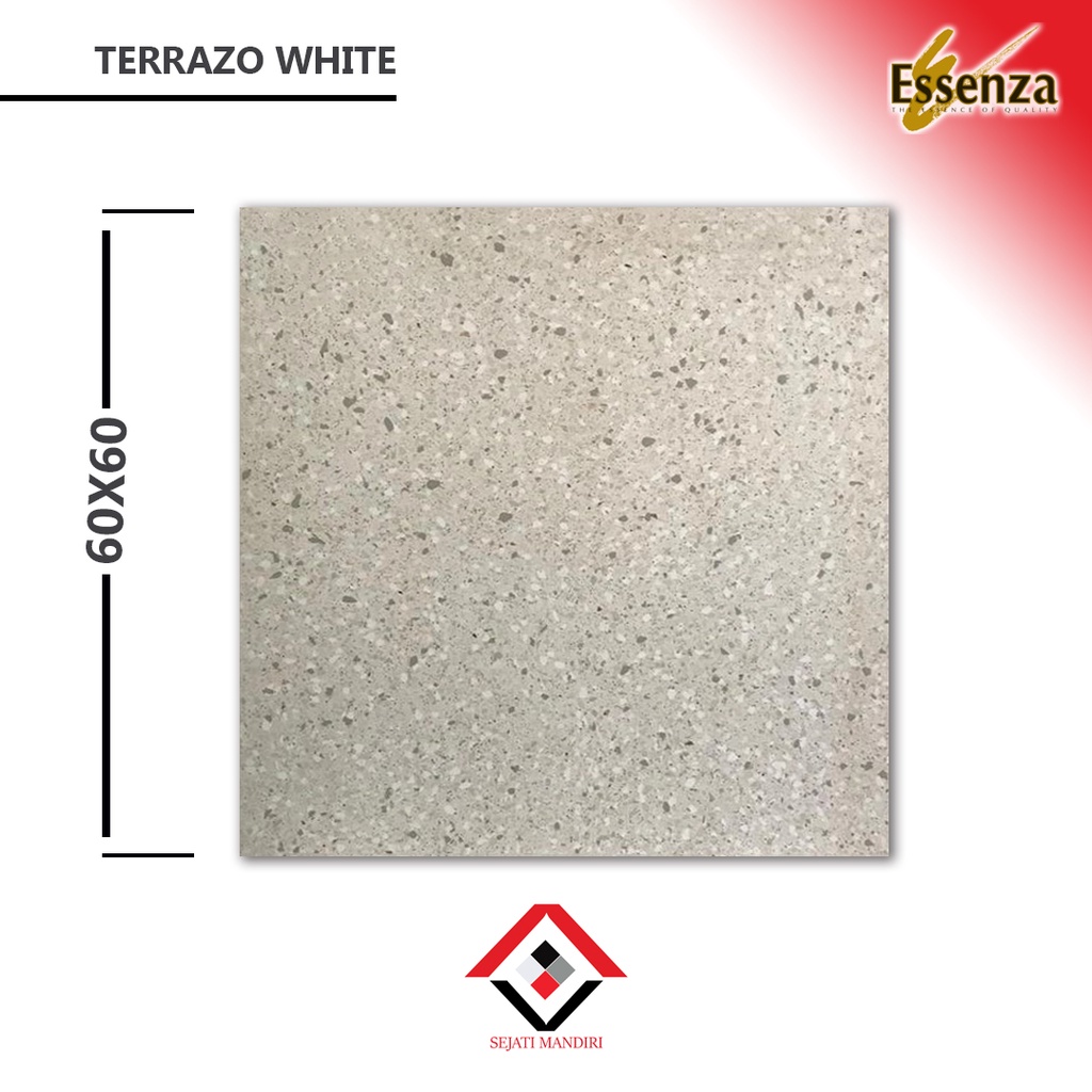Jual Granit 60x60 - Motif Teras - Essenza Terrazo White | Shopee Indonesia