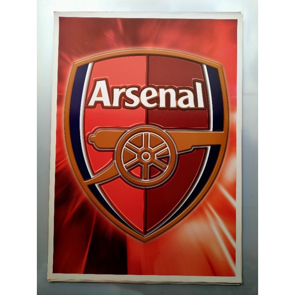 Jual poster logo bola Arsenal ukuran 50x70 | Shopee Indonesia