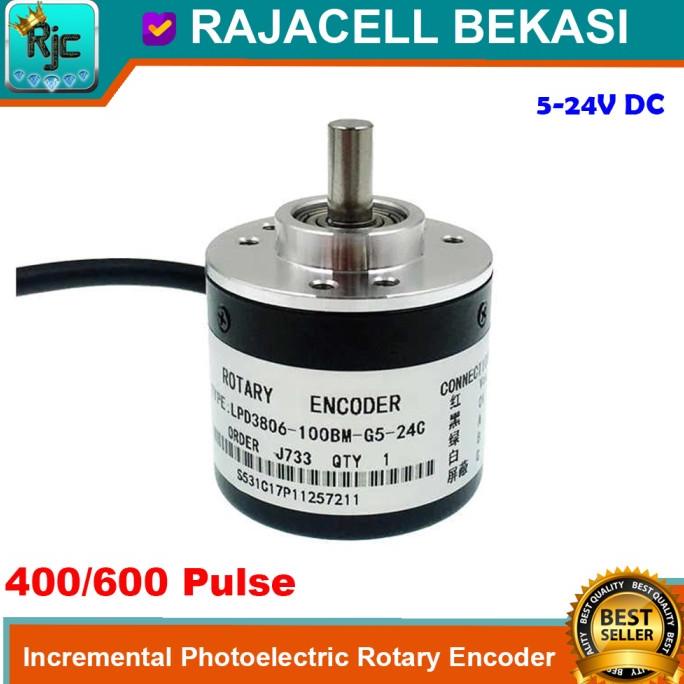 Jual Incremental Photoelectric Rotary Encoder 400 600 Pulse 5V 12V 24V ...