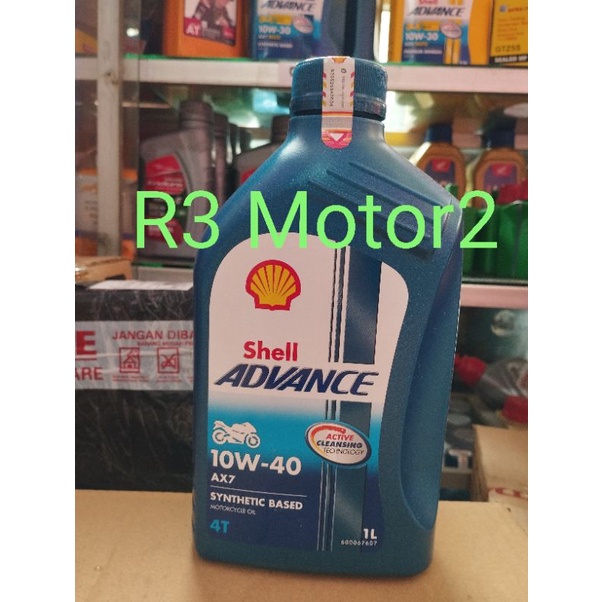 Jual OLI SHELL ADVANCE 4t AX7 1L 10W-40 SYNTHETIC ORIGINAL | Shopee Indonesia