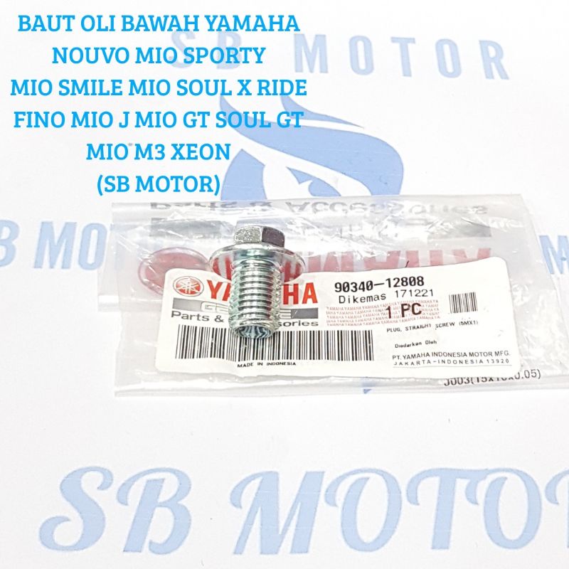 Jual BAUT OLI TUTUP OLI BAWAH YAMAHA MIO SPORTY MIO SMILE MIO SOUL MIO ...