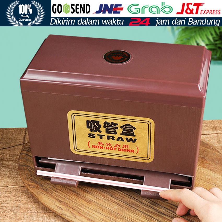 Jual Straw Dispenser / Tempat Sedotan / Kotak Sedotan / Wadah untuk ...