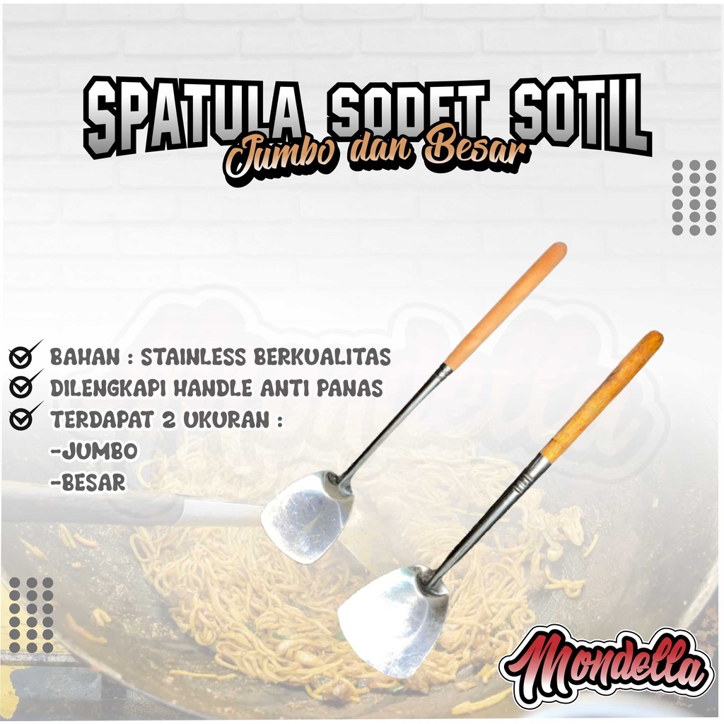 Jual Spatula Sodet Sutil Susuk Jumbo dan Besar Stainless Steel Sutil ...