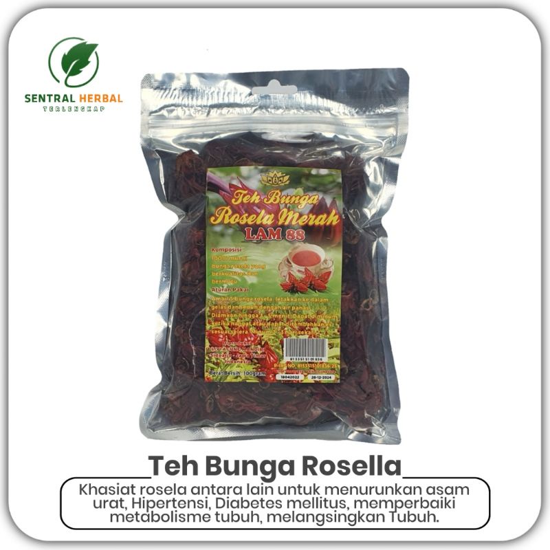 Jual Teh Bunga Rosella Merah Lam 88 Berat Isi 100 Gram | Shopee Indonesia
