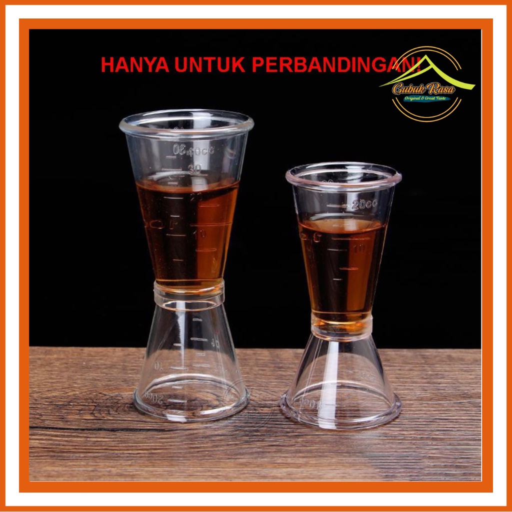 Jual Jigger Acrylic 10/20ml 20/40ml/ Gelas Ukur/ Measuring Cup 10/20cc ...