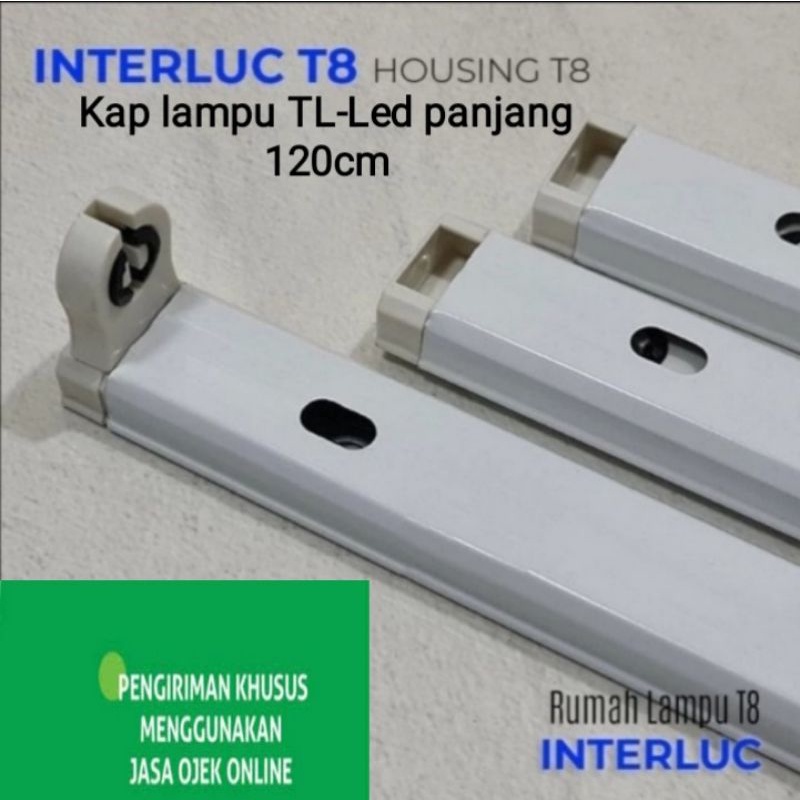 Jual Kap Housing Rumah Lampu T8 TL Led 16w 18w 120cm 1200mm | Shopee Indonesia