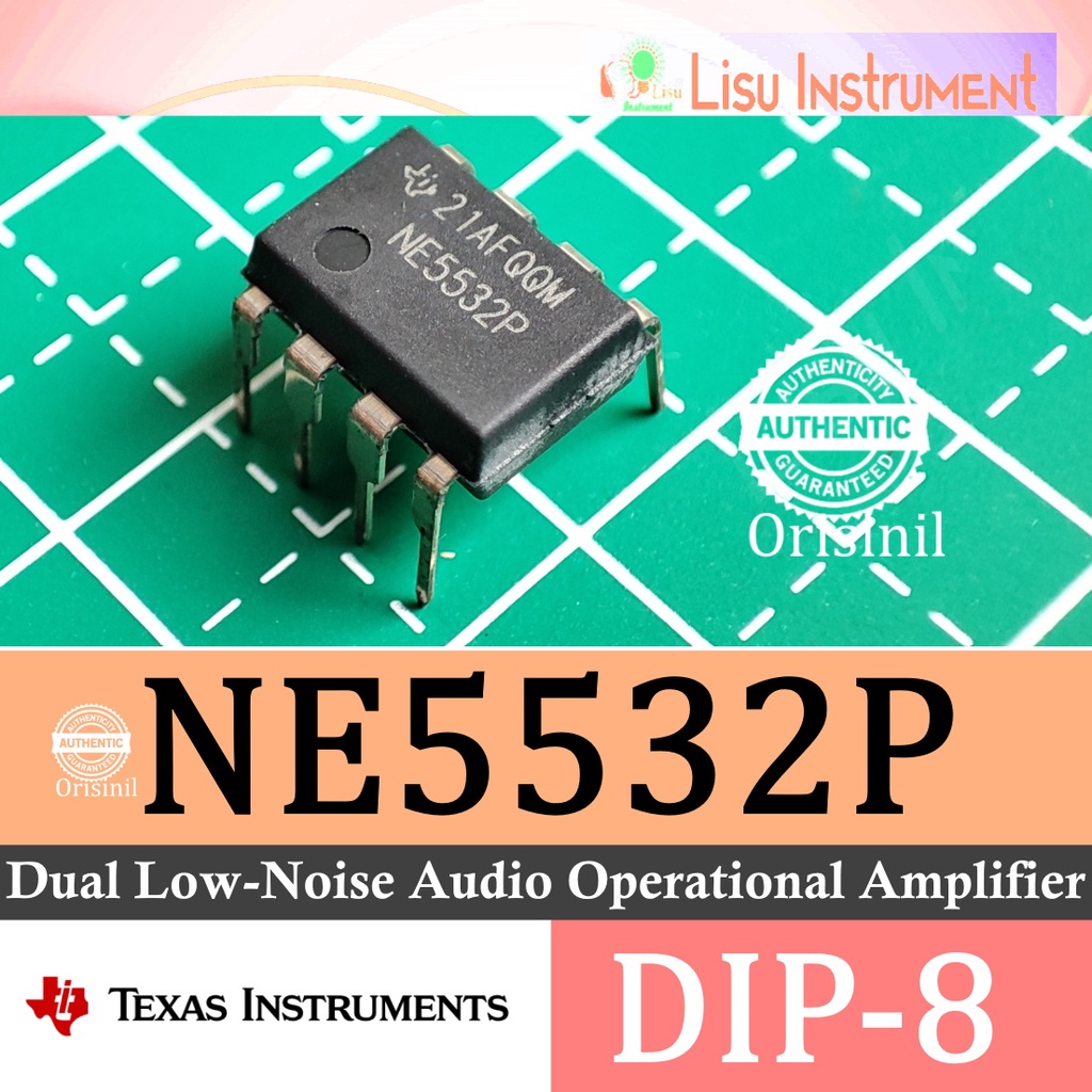 Jual NE5532P Dual Low-noise Operational Amplifier NE5532 PDIP-8 Texas Instruments Original ...