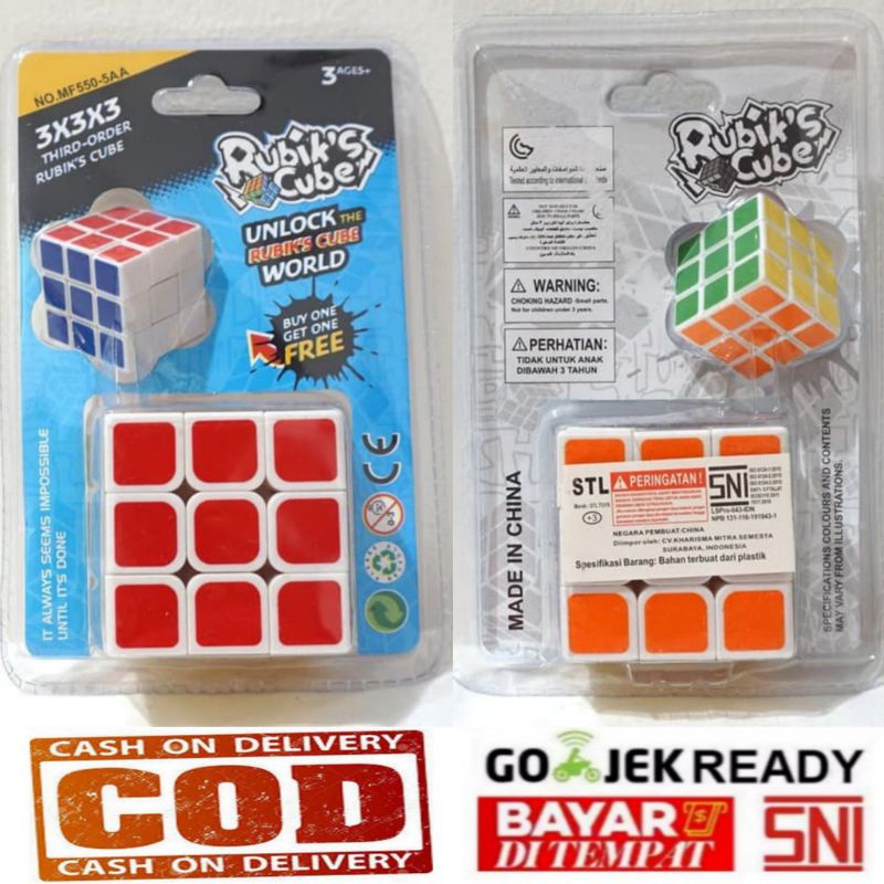 Jual MAINAN EDUKASI ANAK RUBIK 3X3 MAGIC CUBE | Shopee Indonesia