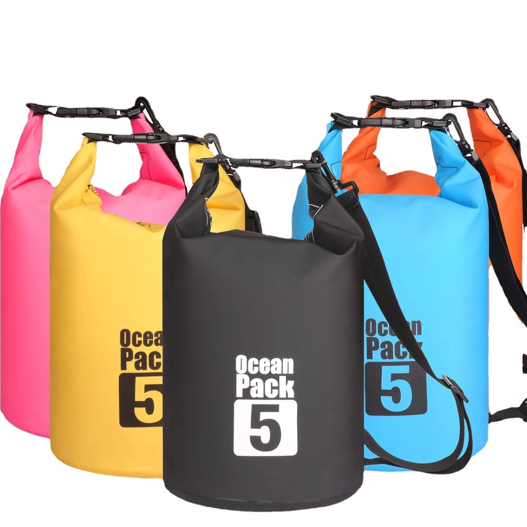 Jual Drybag / dry bag 5L - Waterproof Bag 5 L - Dry Bag Ocean Pack | Shopee Indonesia