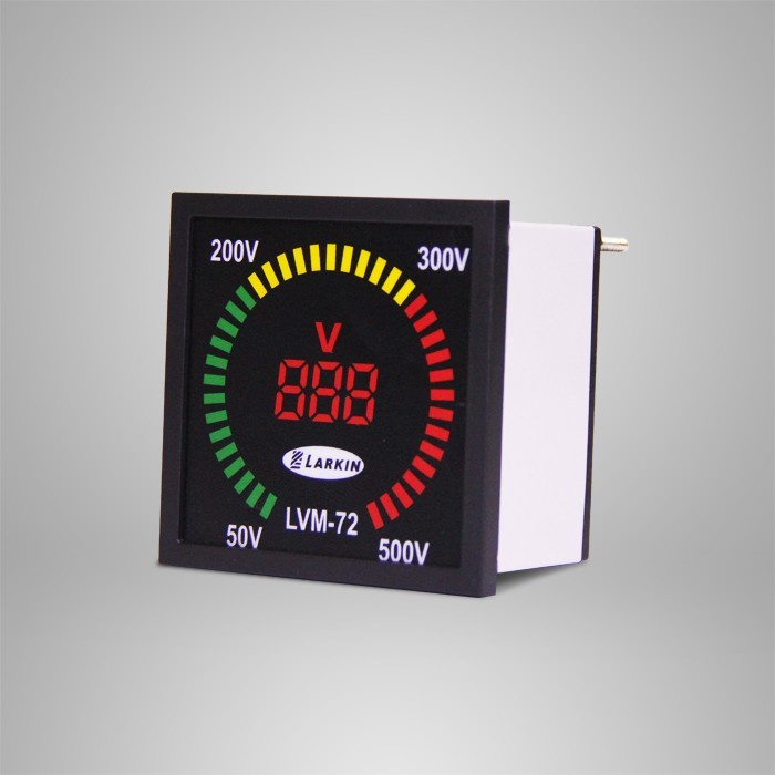 Jual vol meter digital voltage meter larkin lvm 72 ukuran 72 x 72 ...