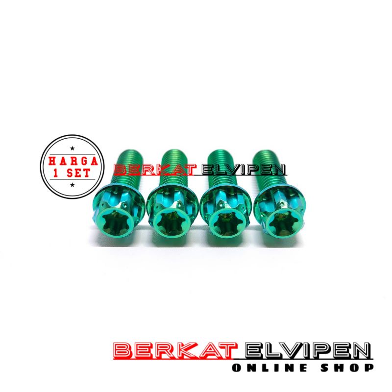 Jual Baut Titanium Small Head Tojosan Kaliper Brembo 4 Piston Universal Gr5 | Shopee Indonesia