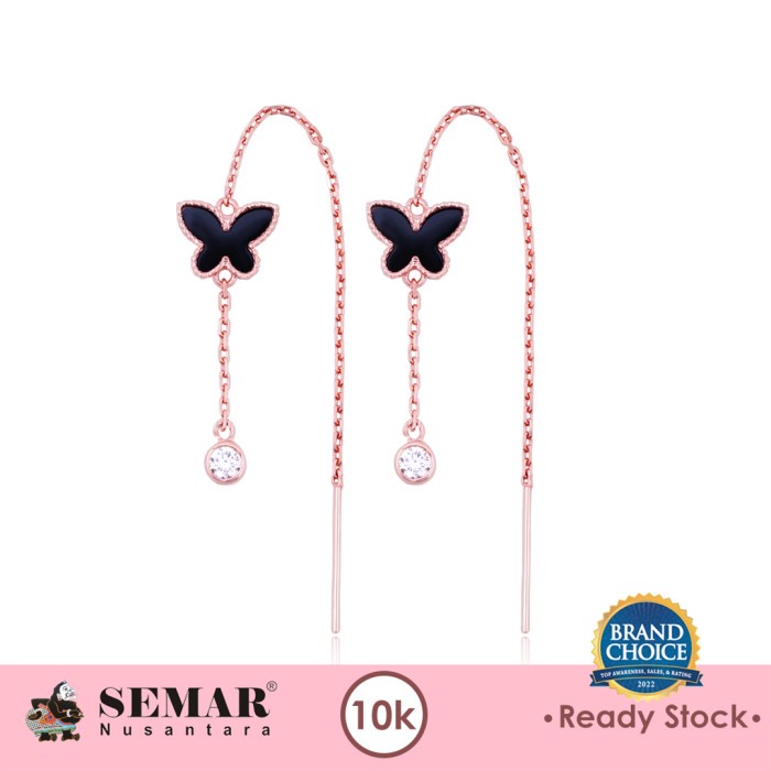 Jual Anting Emas Silvi Kayara Butterfly Gold 10K Semar Nusantara ...