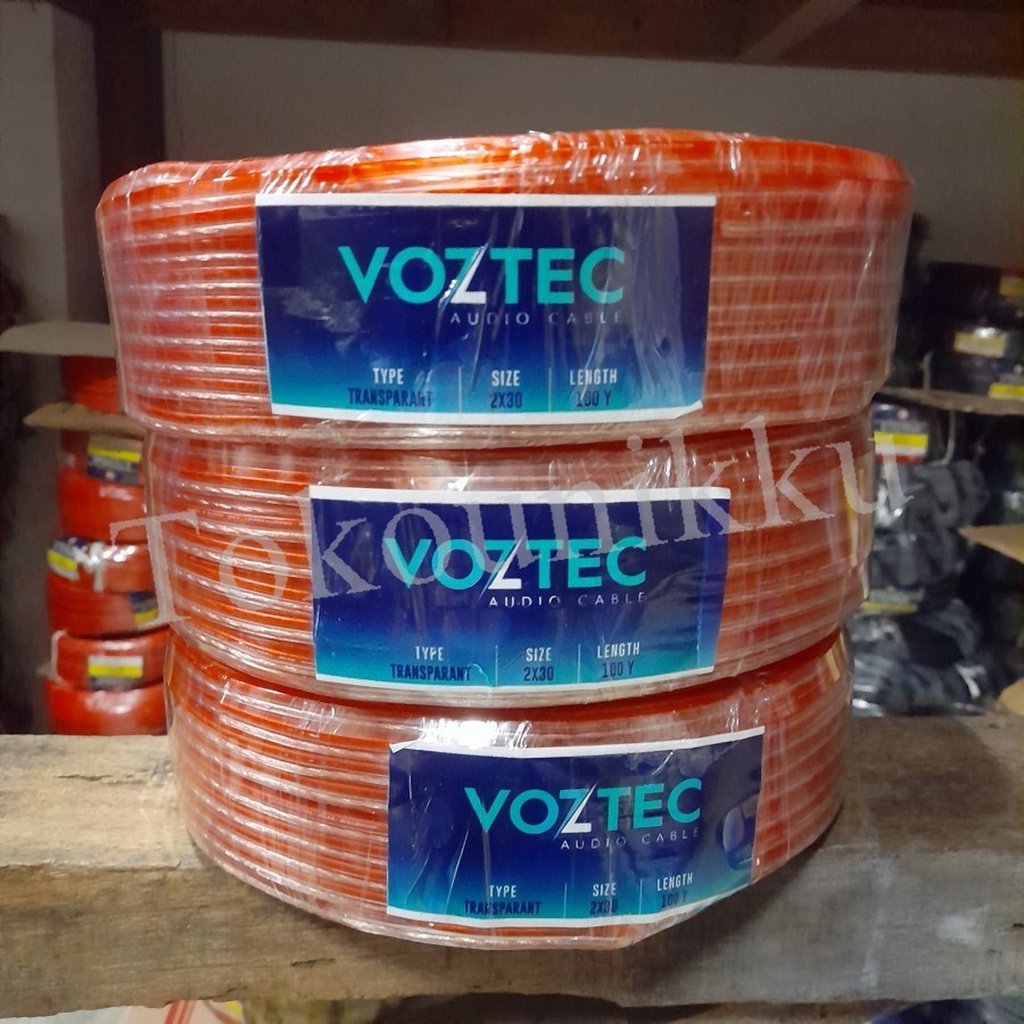 Jual KABEL TRANSPARAN VOZTEC 2 X 30MM, 2 X 50MM, 2 X 80MM PANJANG 100 ...