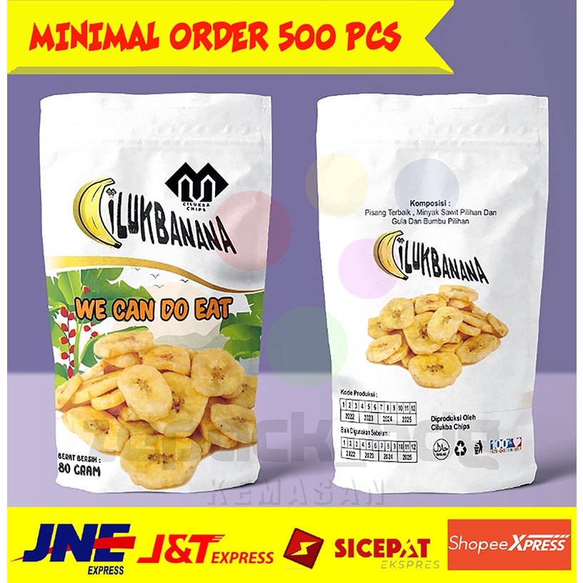 Jual STANDING POUCH ZIPLOCK ZIPPER CUSTOM MINIMAL ORDER 500 PCS UKURAN ...
