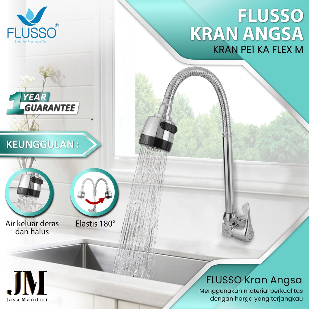 Jual Flusso DESAIN MODERN Kran Angsa Flexible Model Engkol Keran Ada ...