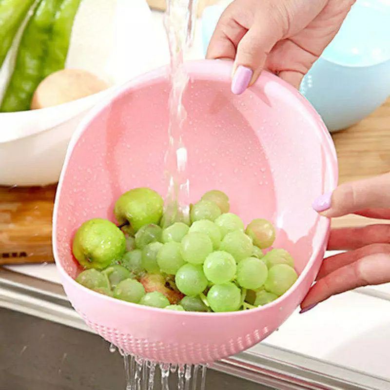 Jual BASKOM SERBAGUNA BASKOM WADAH SARINGAN BERAS BUAH DAN SAYURAN IKAN ...