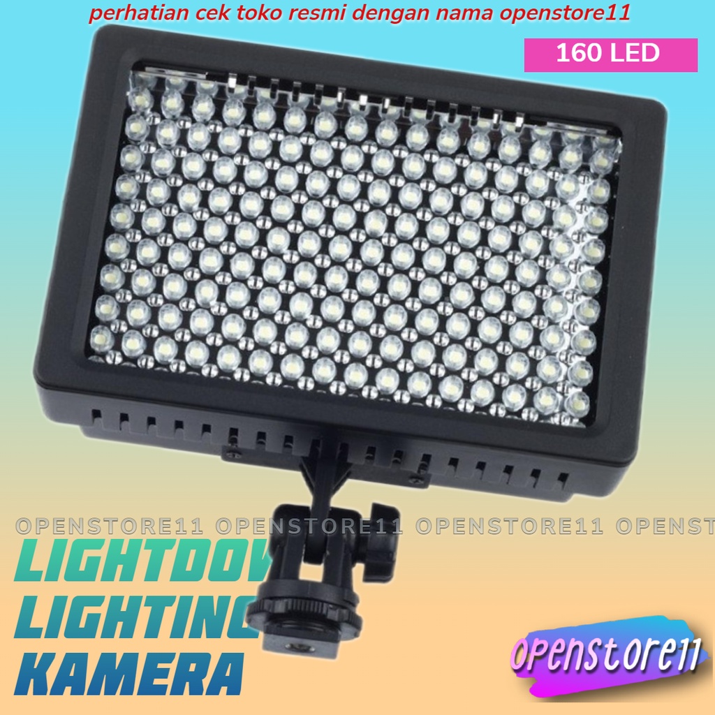 Jual Lightdow Lighting Kamera 160 LED Flash Camera Studio Foto | Shopee ...