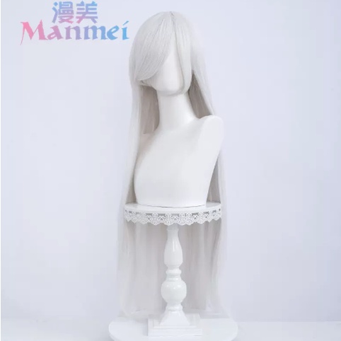 Jual Manmei - Base Wig 100 cm Silver - Wig Panjang Silver - Wig Panjang ...