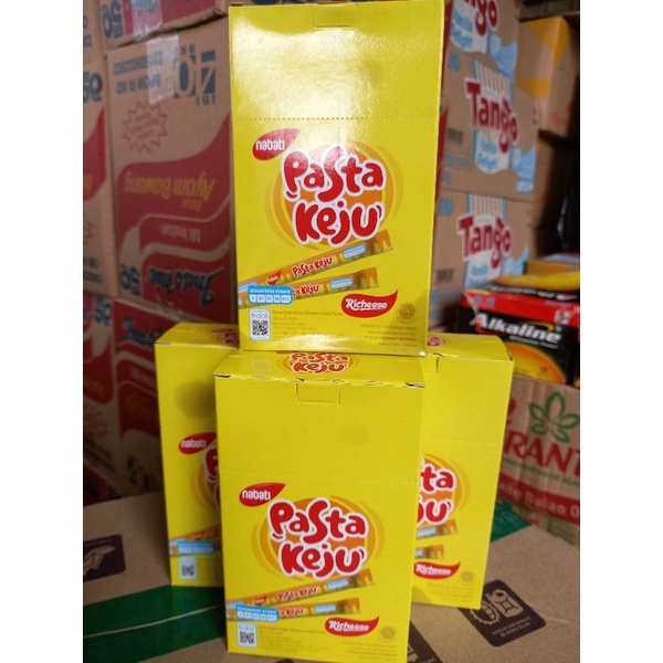 Jual nabati richeese pasta keju 6g ( 30pcs /box) | Shopee Indonesia